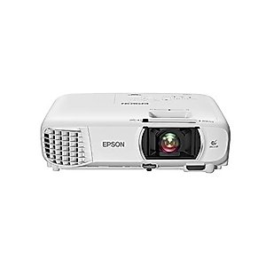 Epson Home Cinema 1080 3-chip 3LCD 1080p Projector, 3400 lumens Color and White Brightness, Streaming/Gaming/Home Theater, Built-in Speaker, 16,000:1 Contrast (Renewed)