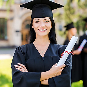 NOURISHLOV Graduation Gifts for Her 2024 College, Sterling Silver Two Interlocking Infinity Heart Necklace, Inspirational Graduation Gift, High School Graduate Gifts for Best Friend or Daughter
