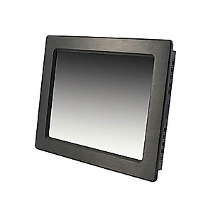 Superlogics 17" LCD Resistive Touch Panel - 1280x1024, 300nits, IP65/NEMA4, Black Powder Coat