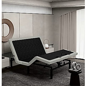 Irvine Home Collection King Adjustable Base with 10-Inch Gel Memory Foam Mattress Combo Set,D02KM