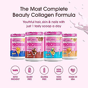 Obvi Collagen Peptides, Protein Powder, Keto, Gluten and Dairy Free, Hydrolyzed Grass-Fed Bovine Collagen Peptides, Supports Gut Health, Healthy Hair, Skin, Nails (30 Servings) (Birthday Cupcakes)