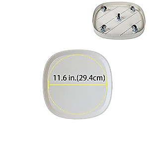 MYBAQ,Plant Tray with Wheels,Planter Caddy with Wheels,Plant Rollers for Outdoor Plants,Plant Caddy,Plant Roller Base,White,Suitable for Home, Living Room, Balcony, Patio and Garden