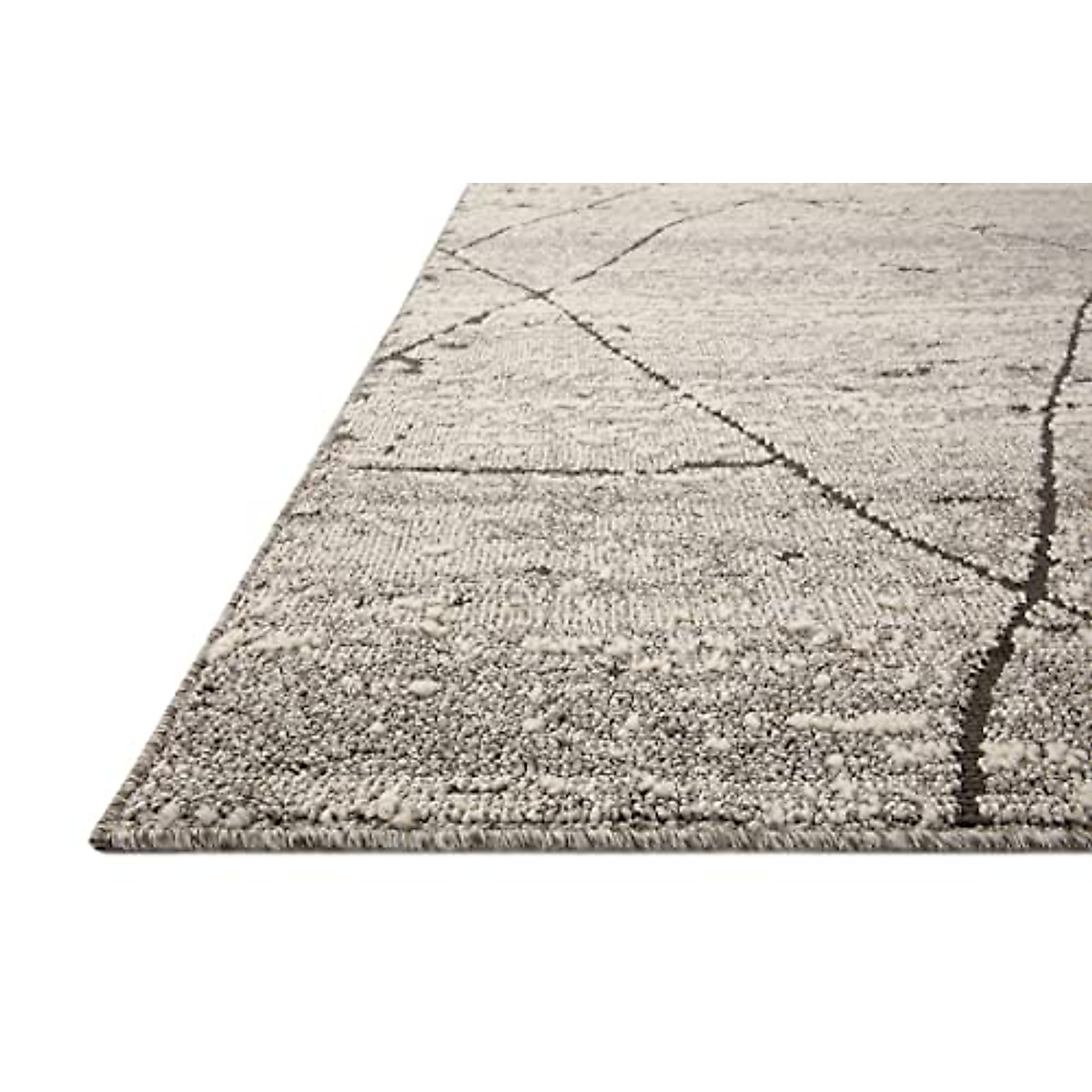 Loloi II Fabian Collection FAB-04 Grey/Charcoal 4'-0" x 6'-0" Accent Rug