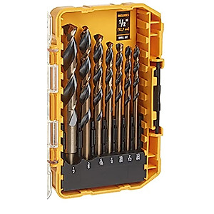 DEWALT Black Oxide Drill Bit Set, 20-Piece (DW1177) (Black & Gold)