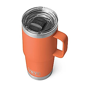 YETI Rambler 20 oz Travel Mug, Stainless Steel, Vacuum Insulated with Stronghold Lid, High Desert Clay