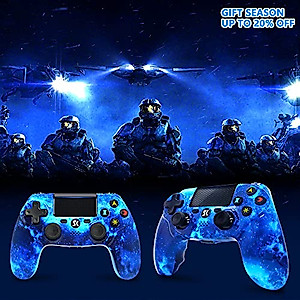 Wireless Controller for PS4, RoyalBlue Style High Performance Double Shock Gaming Controller Compatible with Playstation 4 /Pro/Slim/PC with Sensitive Touch Pad,Mini LED Indicator,Audio Function