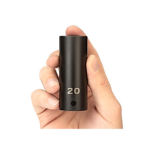 TEKTON 1/2 Inch Drive x 20 mm Deep 6-Point Impact Socket | SID23120