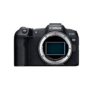 Canon EOS R8 Full-Frame Mirrorless Camera (Body Only), RF Mount, 24.2 MP, 4K Video, DIGIC X Image Processor, Subject Detection & Tracking, Compact, Lightweight (Renewed)