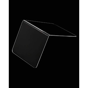 MSDADA Book Ends Clear Acrylic Bookends for Shelves, Book Ends for Home Office Library Decorative, Heavy Duty Book Ends, Book Stopper for Books, Movies, Magazines, Video Games, CDs (8pair/16pcs)