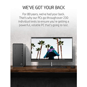 HP Desktop PC, AMD Ryzen 3 4300G Processor, 8 GB of RAM, 512 GB SSD Storage, Windows 11, High Speed Performance, Computer, 8 USB Ports, for Business, Study, Videos, and Gaming (M01-F1120, 2021)