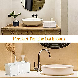 2Pack Acrylic Countertop Paper Towel Dispenser, Folded Paper Towel Dispenser Clear Trifold Napkin Holder, Suitable for Z-fold, C-fold or MultiFold Trifold Paper Towels for Bathroom Toilet and Kitchen