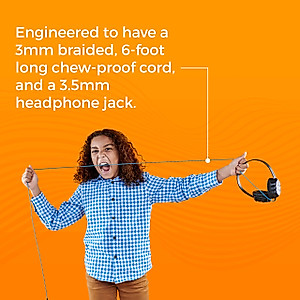 Gumdrop DropTech B1 On-Ear Headphone. Designed for K-12 Students, Teachers and Classrooms – Drop Tested, Rugged and Reliable for an Enhanced Educational Learning Experience. Color – Red