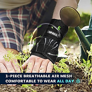 YAHA Wrist Brace for Carpal Tunnel, Adjustable Wrist Support Brace Splint with 2 Stays for Women Men Working Out Day&Night, Hand Support for Tendonitis, Right,S/M