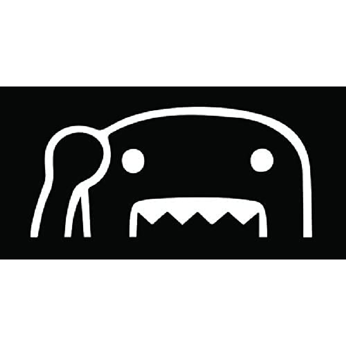 MAF - Domo Peeking Monster Vinyl Decal -5.75 IN VINYL DECAL STICKER FOR CARS LAPTOPS WALLS WINDOWS TOOLBOX GIFT