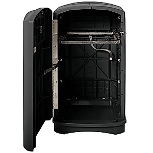 Rubbermaid Commercial Products Plaza Trash Can, 50 GAL, Black Plastic, Outdoor for Stadiums/Parks/Shopping Plazas