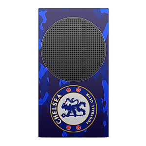 Head Case Designs Officially Licensed Chelsea Football Club Camouflage Mixed Logo Vinyl Sticker Gaming Skin Decal Cover Compatible With Xbox Series S Console and Controller Bundle