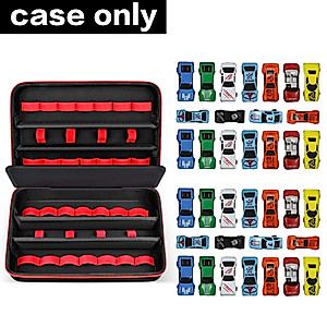 Toy Storage Organizer Case Compatible with Hot Wheels Car, for Matchbox Cars, Portable Carrying Container Carrier Holder Fit for 36 Toys Car (Box Only)