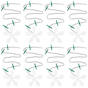 Framendino, 14 Pack Flower Shape Shower Drain Sink Remover Hair Filter Chain Hook Flower Drain Hair Catcher Drain Clog Remover Tool