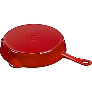 Staub Cast Iron 11-inch Traditional Skillet - Cherry, Made in France