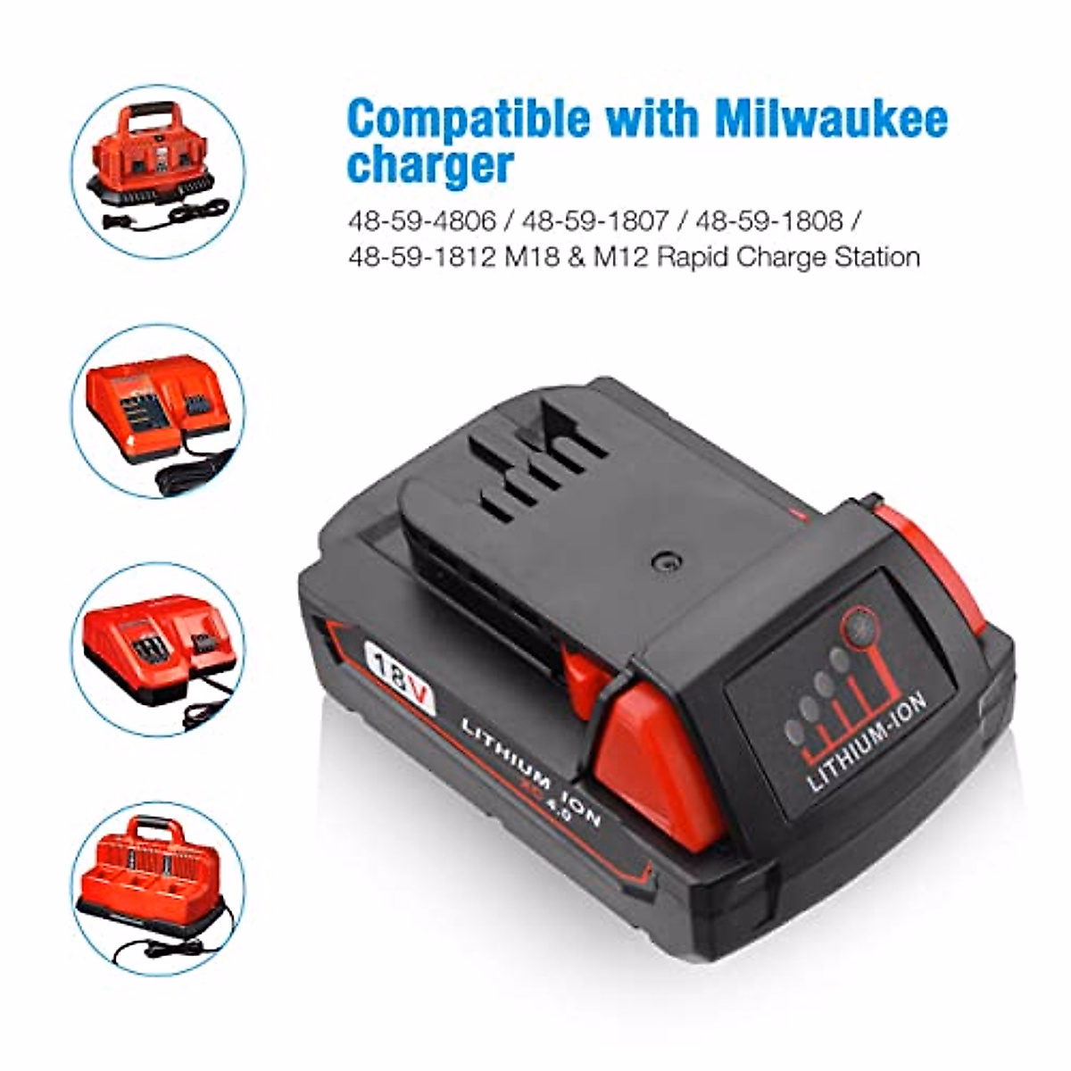 Powerextra 3.0Ah 48-11-1820 48-11-1840 48-11-1850 48-11-1828 48-11-1862 48-11-1852 48-11-1812