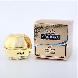 Jean Rish Lady Goldiana Eau De Parfume - Perfume for Women (3.4 Fl Oz / 100ml) with Jasmine, White Honey & Raspberry Notes - Long Lasting and Luxury Fragrance