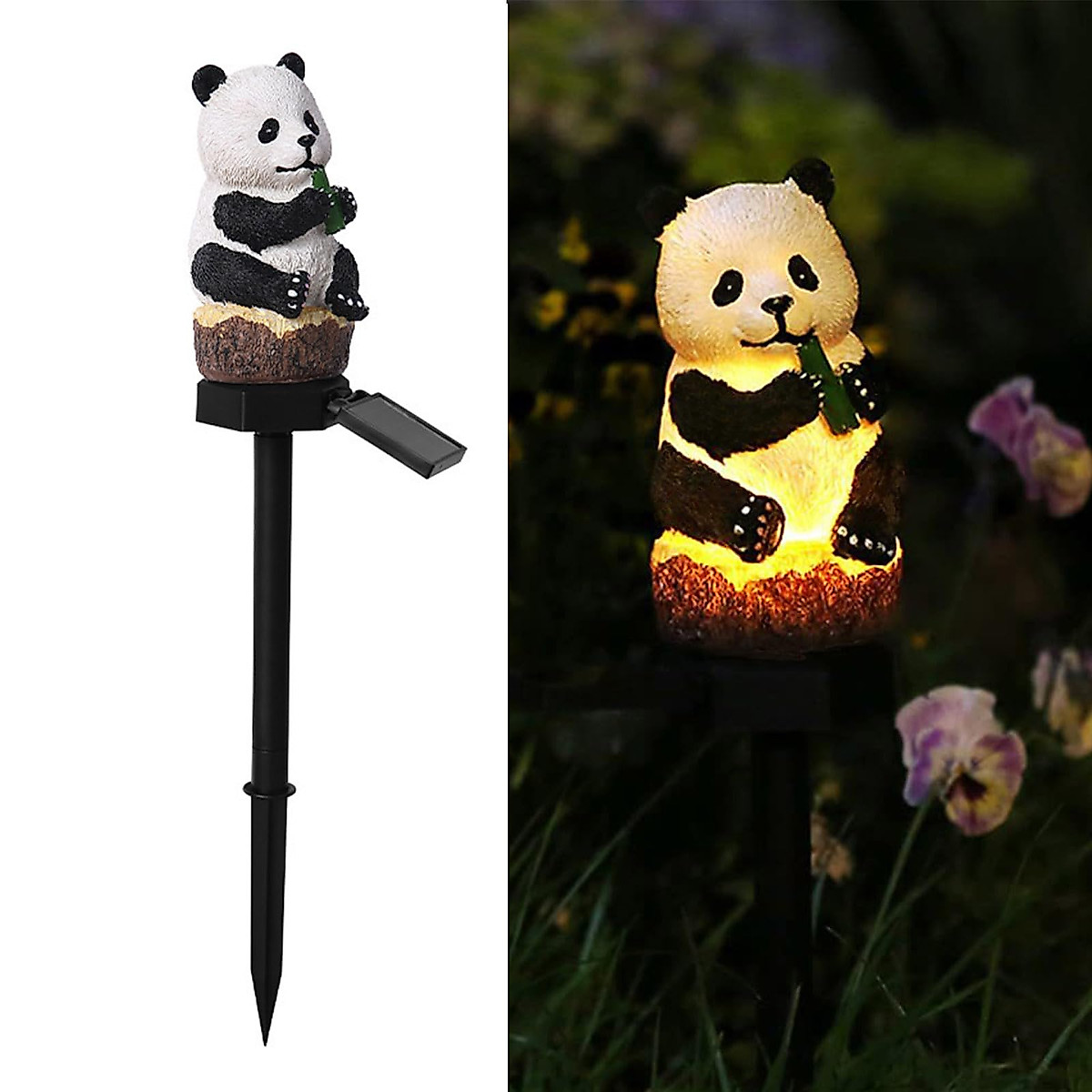 Animal Panda Decorative Garden Solar Light, Put in The Yard Light, as a Solar Stake Light able to Decorate The Garden
