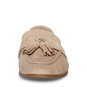 Steve Madden Womens Colorado Faux Suede Flat Loafers Tan 10 Medium (B,M)