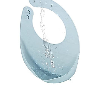 PandaEar 3 Pack Super Light Silicone Baby Bibs for Boys Girls| Waterproof Baby Bibs with Pocket Food Catcher, Soft Adjustable Silicone Feeding Bibs