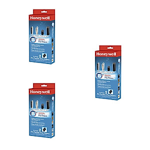 Honeywell HRF-B2 Filter B Household Odor and Gas Reducing Air Purifier Cleaner Pre Filter Replacement Part for Dust, Lint, Fibers & Pet Fur (6 Pack)