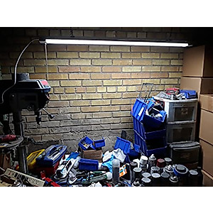 Miracle LED Linkable 4-Foot Hangable 54W LED Shop Light for Garages, Workshops, Studios Etc. White Daylight Bright 5000k 5400 Lumen (6-Pack)