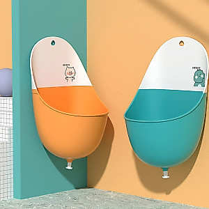 Toddmomy 1 Set Potties Dinosaur Hanging Blue Bathroom Cartoon with for Toddler Urinal Kids Boy Training Children Trainer Funny Tool Plug Baby Boys Hook Standing Toilet Potty Pee