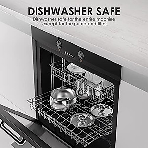 Tomxcute Cat Water Fountain, 4.0L/135oz Automatic Stainless Steel Pet Water Dispenser Metal Dog Drinking Pet Fountains, Ultra-Quiet Pump and 3 Replacement Filters & for Cats, Dogs, Multiple Pets…