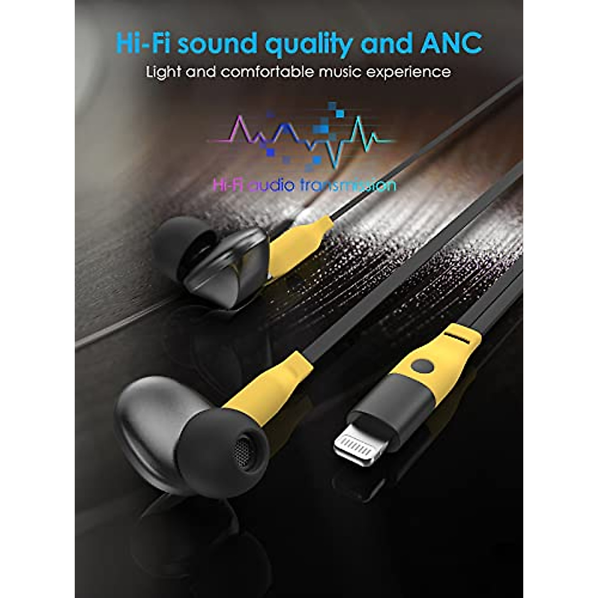 MOOU Lightning Headphones MFi Certified iPhone Earphone Compatible with iPhone 13 13 Pro Max 12 11 Pro iPhone X XS Max XR iPhone 8 Plus Microphone Controller Noise Cancelling Earbuds for iPhone