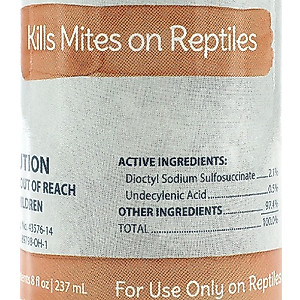 2) Natural Chemistry 11035 Reptile Lizard Spray Mite Parasite Relief - 8 oz Each