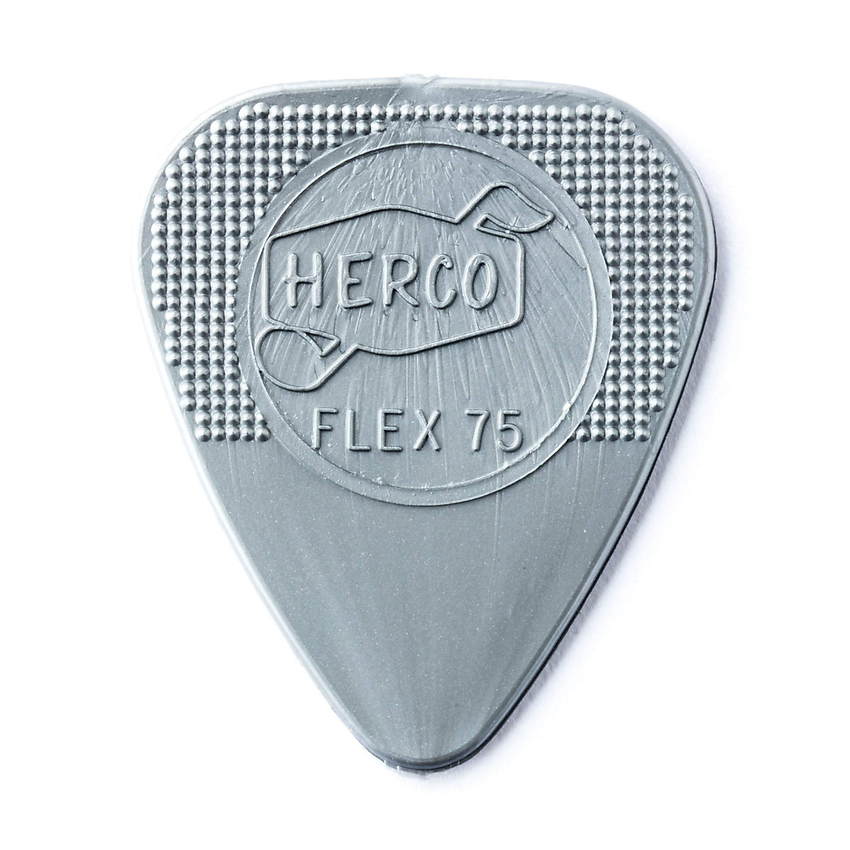 Herco® HE211P Flex 75 Nylon Flat Picks, Silver, Heavy, 12/Player's Pack