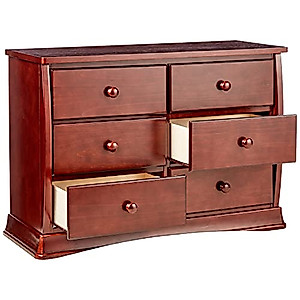 Delta Children Bentley Six Drawer Dresser, Black Cherry Espresso