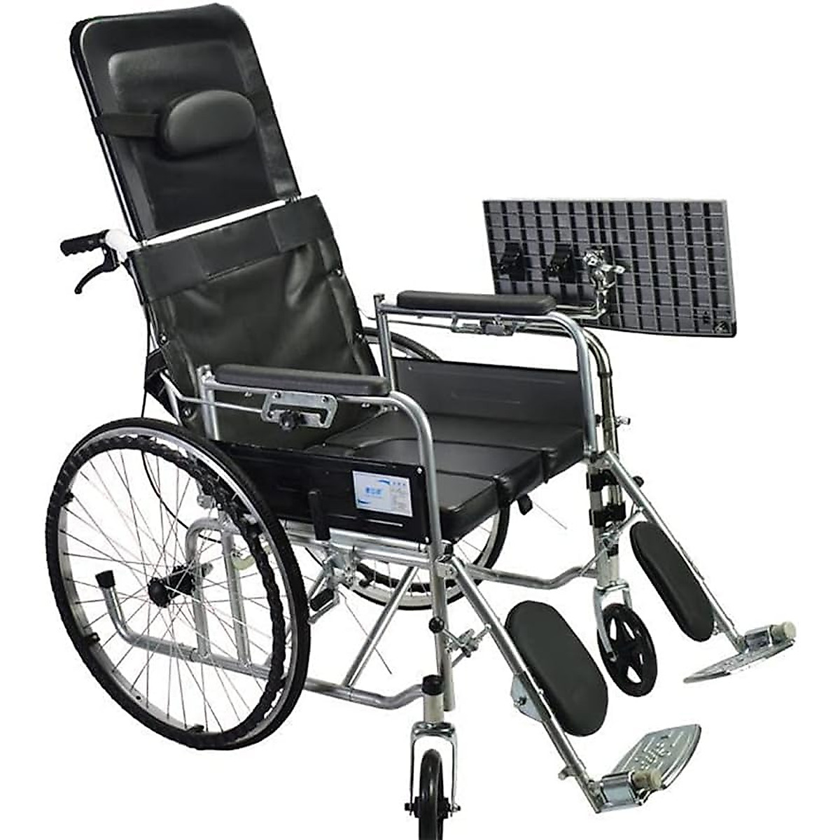 Wheelchair Lap Tray Table Accessories with Cup Holder, Medical Portable Universal Wheelchair Trays Desk for Manual Powered or Electric Wheelchairs