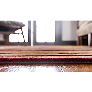 Unique Loom Barista Collection Area Rug - Icatu (7' 10" Square, Beige/ Brown)