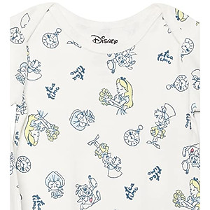 Amazon Essentials Disney | Star Wars Baby Girls' Sleeper Gowns, Pack of 3, Alice Tea Party, 0-6 Months