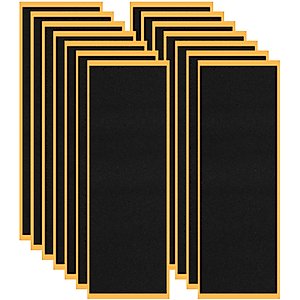 Kisangel 15 Pcs Finger Skateboard Stickers Tiny Skateboard fingerboards Sticky Grip Tape for Fingerboard Finger Tape Black Stickers Non-Slip Fingerboard Grip Tape High Rebound Grabber Foam