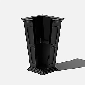 Veradek Fairmont Tall Plastic Planter - Large Outdoor Planter for Front Porch | Crack Resistant All-Weather Use | Classic Estate Design for Tall Plants, Flowers, Trees