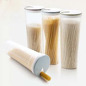 Hiborth Pasta Noodle Grain Cereal Bean Rice Food Storage Container Kitchen Sealed Box [Shipped from US]