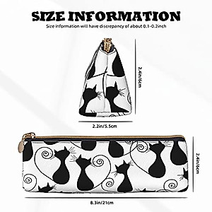 OUZPGAQ Cute Black Cat Pencil Case Anime Makeup Cosmetic Bag Stationary Kawaii Pencil Box Pouch Gadget Organizer Bag with Zipper Gift for Kids Teacher