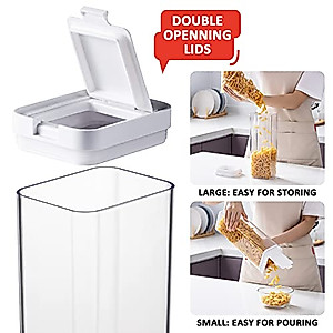 TAILINK Food Storage Containers 4 Pieces, BPA Free Plastic Airtight Food Storage Containers with Lids, Extra Large Tall Kitchen Pantry Organization and Storage for Dry Food, Flour, Sugar and Cereal