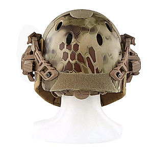 PJ Fast Tactical Helmet Airsoft Paintball Protective Helmet Full Face Mask Goggles Outdoor Sports Hunting CS Game