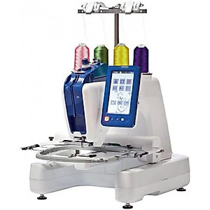 Simthread Embroidery Thread 5500 Yards Black 900, 2 Huge Spools 40wt Polyester for Brother, Babylock, Janome, Singer, Pfaff, Husqvarna, Bernina Machine