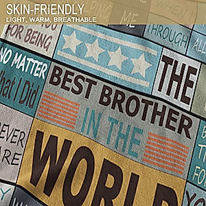 Shanfeirui Brother Gifts, Big Brother Gift, Brother Gifts from Sister, Gifts for Brother, Funny Gifts for Little Brother from Big Sister, Gifts for Brother Adult Birthday Gift Blanket 60" x 50”