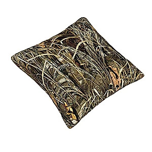 WURTON Camo Yellow & Green Print Throw Pillow Covers, Soft Square Cushion Case,for Sofa, Couch,Bed Chair-18 X 18 Inch