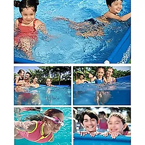 Frame Swimming Pool, Above Ground Swimming Pool - Outdoor Metal Frame Pool Set for Garden, Backyard, Lawn, Courtyard (Size : 259x170x61cm)