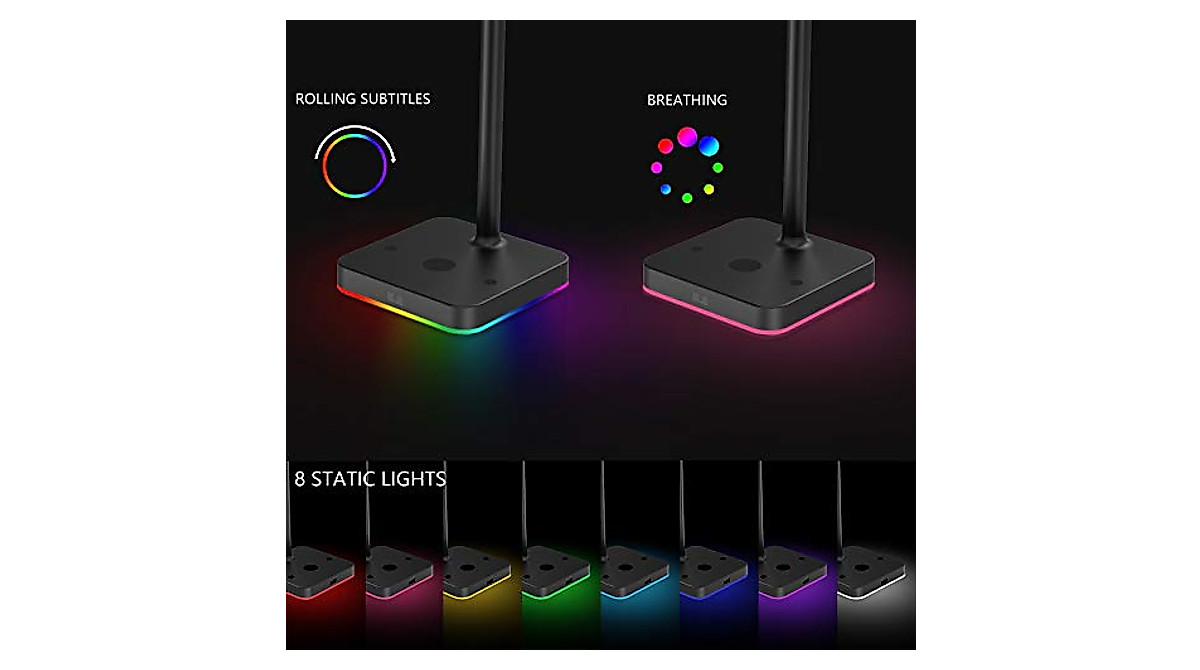 KAFRI RGB Headphone Stand & Fast Wireless Charger